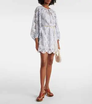 Zimmermann Belted Lace Minidress