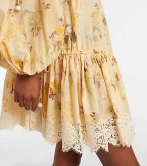 Zimmermann Floral Cotton Minidress