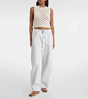 Alaïa Low-rise Barrel-leg Jeans