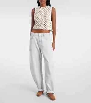 Alaïa Low-rise Barrel-leg Jeans