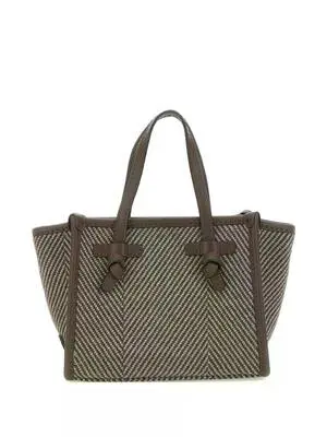 MARCELLA CLUB Leather Tote Bag - Brown