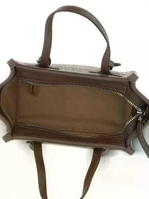MARCELLA CLUB Leather Tote Bag - Brown