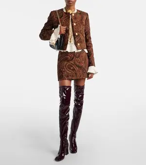 Chloé Paisley Jacquard Mini Skirt