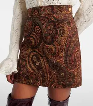 Chloé Paisley Jacquard Mini Skirt