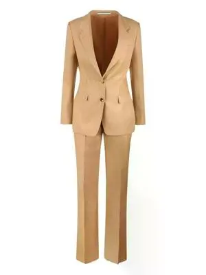 Tagliatore Linen Suit - Brown