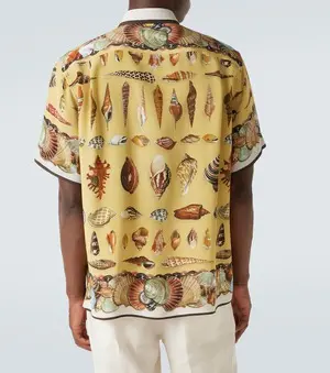 Dolce & Gabbana Printed Silk Crepe Shirt - Multicoloured