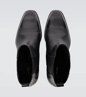 TOM FORD Hainaut Leather Chelsea Boots