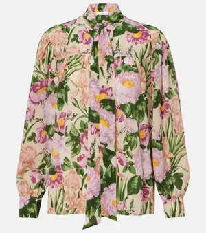 Chloé Tie-neck Silk Blouse