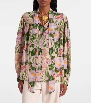 Chloé Tie-neck Silk Blouse