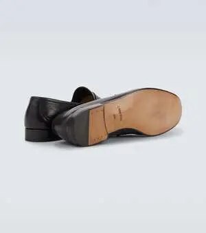 TOM FORD York Leather Penny Loafers