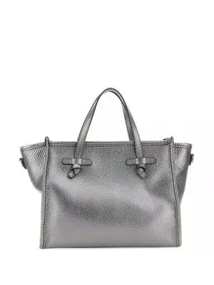MARCELLA CLUB Leather Tote Bag - Grey