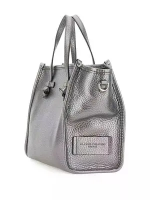 MARCELLA CLUB Leather Tote Bag - Grey