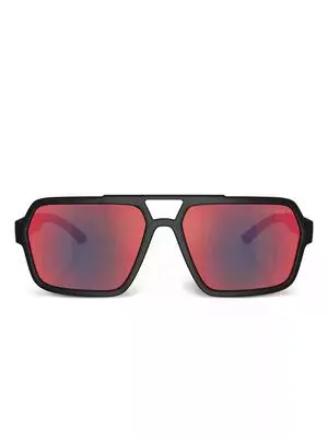 Prada Mirrored-lenses Sunglasses - Black
