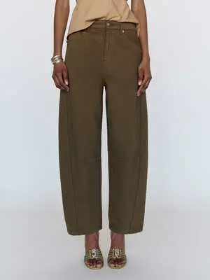 REFORMATION Reformation Tyler Mid Rise Barrel Jeans Green