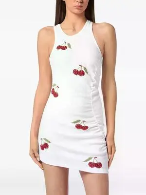 Philipp Plein Crystal-embellished Dress - White