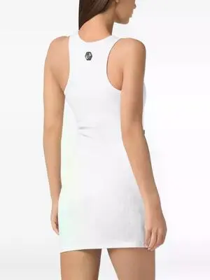 Philipp Plein Crystal-embellished Dress - White