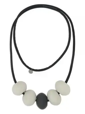 MARIA CALDERARA Infinity Loop Necklace - Black