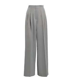 Max & Co. Satin Pleated Wide-leg Trousers