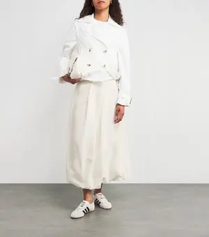 Max & Co. Canvas Balloon Midi Skirt