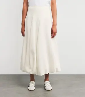 Max & Co. Canvas Balloon Midi Skirt
