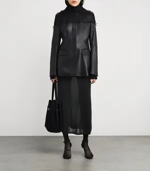 TOTEME Semi-sheer Midi Skirt