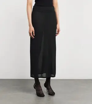 TOTEME Semi-sheer Midi Skirt
