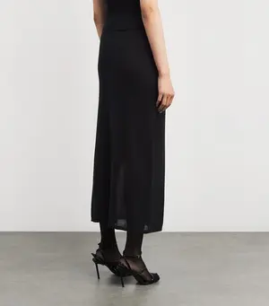 TOTEME Semi-sheer Midi Skirt