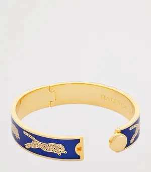 Halcyon Days Gold-plated Leopard Bangle