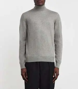 Ralph Lauren Purple Label Cashmere Roll-neck Sweater - Grey