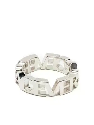 Versace Logo Ring - Silver