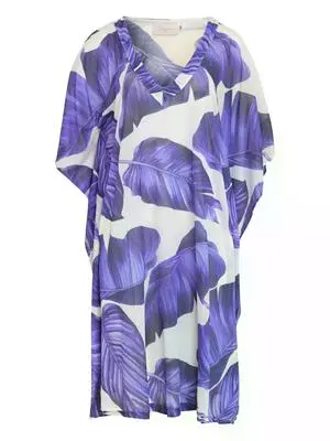 BRIGITTE Graphic-print Kaftan - Purple