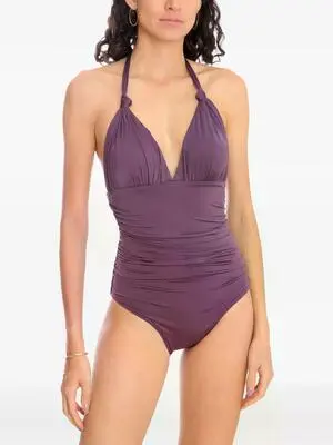 BRIGITTE Halterneck Ruched Swimsuit
