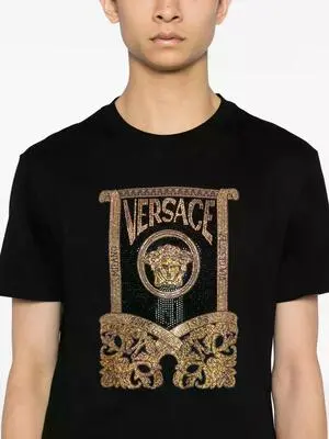 Versace Crystal-embellishment T-shirt