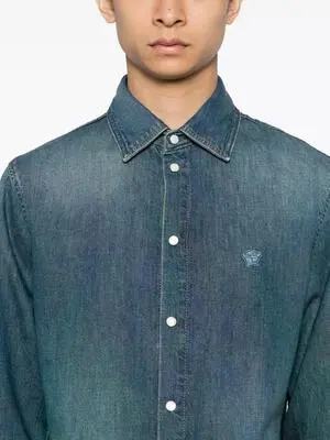Versace Embroidered-logo Shirt