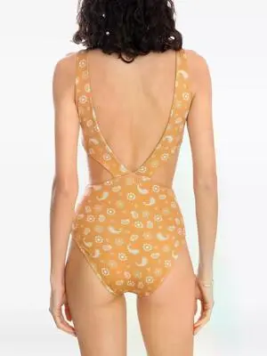 BRIGITTE Paisley-print One-piece Swimsuit