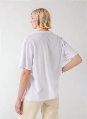 Majestic Filatures Organic Cotton Silk Touch Short Sleeve Crewneck - Blanc