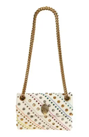 Kurt Geiger Mini Kensington Leather Convertible Shoulder Bag - Bone/comb