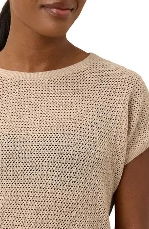 PACT Beachside Linen Short Sleeve Top