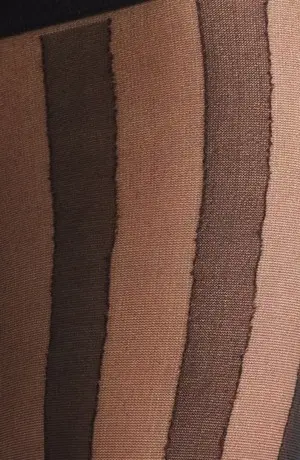 HIGH HEEL JUNGLE Crye Stripe Thigh-high Socks