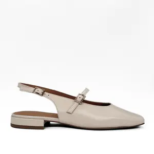 AMIE RAFA Athena Mary Jane Flats - Off-white