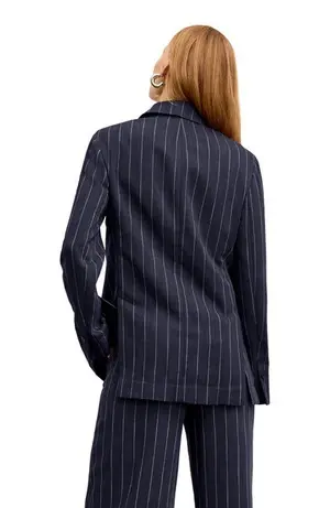 M.M.LAFLEUR Striped Teddy Jacket