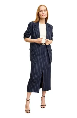 M.M.LAFLEUR Striped Teddy Jacket