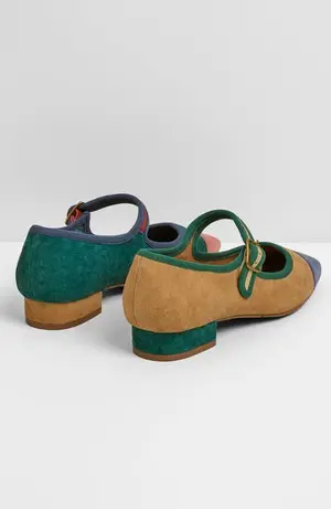 Charlotte Stone Rhiannon Cap Toe Mary Jane Pump - Kingston