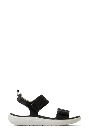 DEARFOAMS Thea Quarter Strap Sandal - Black