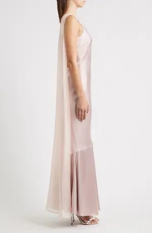 Lulus Aida Tie-back Satin Gown