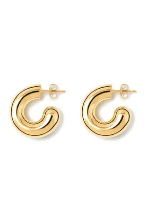 Lié Studio Rose Hoop Earrings - Gold