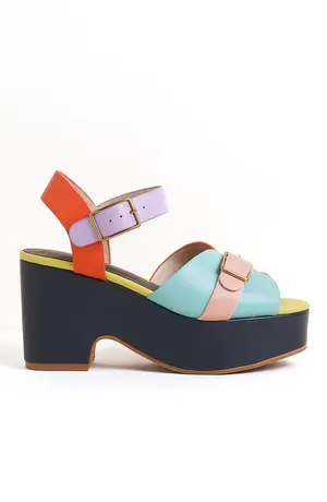 Charlotte Stone Raf Platform Sandal - Solimar