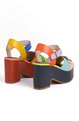 Charlotte Stone Raf Platform Sandal - Solimar