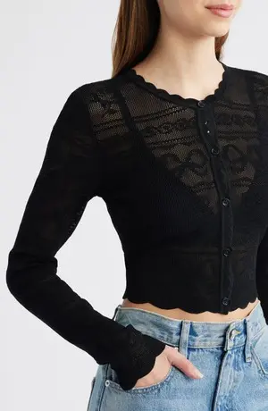 LoveShackFancy Gretta Jacquard Cardigan