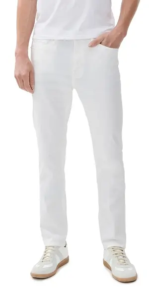 Men's Painted White Jeans